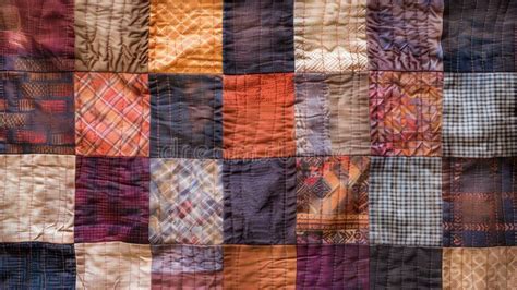 Patchwork Quilt Texture Abstract Background Stock Image Image Of