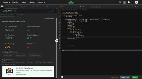 Resolved Breadth First Traversal Problem With Geeksforgeeks Lalit Negi Posted On The Topic