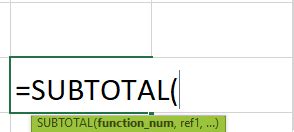 SUBTOTAL Function In Excel Formula Examples How To Use