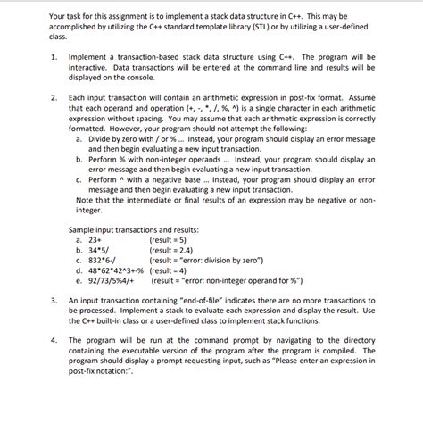 Solved Your Task For This Assignment Is To Implement A Stack