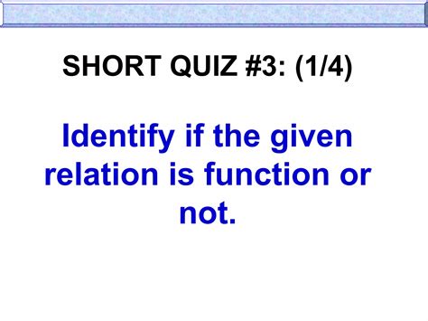 Relations And Functions PPT Physics Science