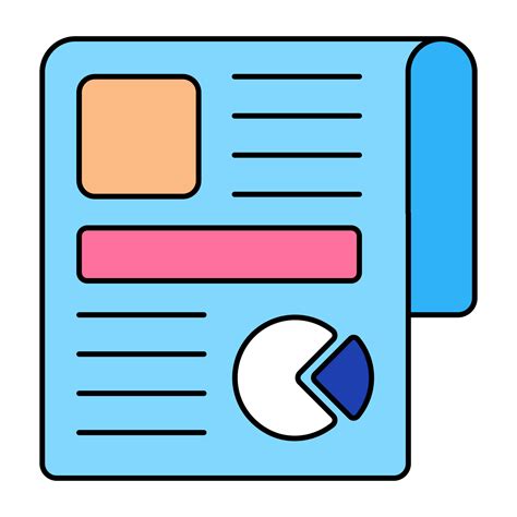 An Icon Design Of Business Report 12976568 Vector Art At Vecteezy