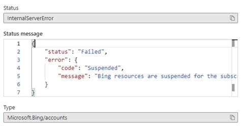 Unable To Deploy Bing Search Resource In Current Subscription