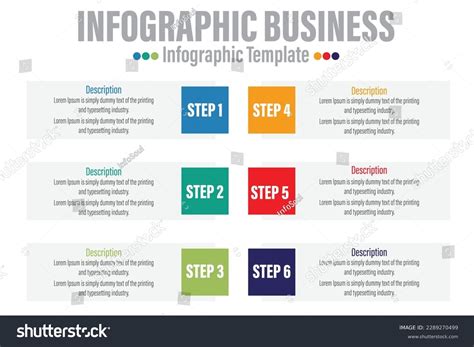 Six Rectangle Timeline Steps Option Workflow Stock Vector Royalty Free 2289270499 Shutterstock