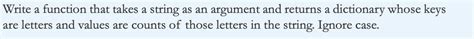Solved Write A Function That Takes A String As An Argument