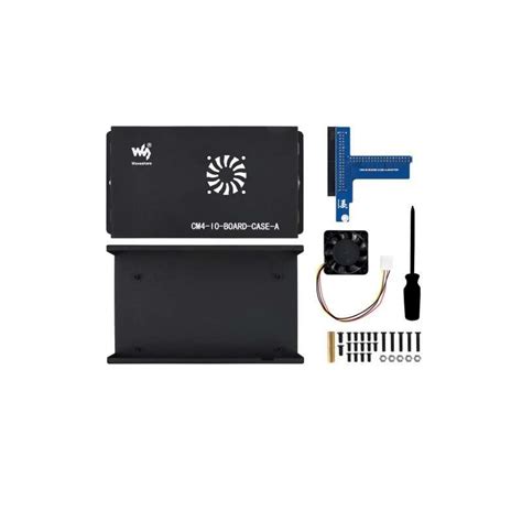 Waveshare Metal Box A For Raspberry Pi Compute Module IO Board With Cooling Fan Robo Nepal