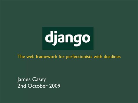Introduction To Django Key