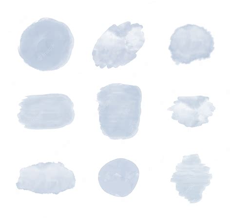 블루 브러시 스트로크 수채화 텍스처입니다 프리미엄 벡터