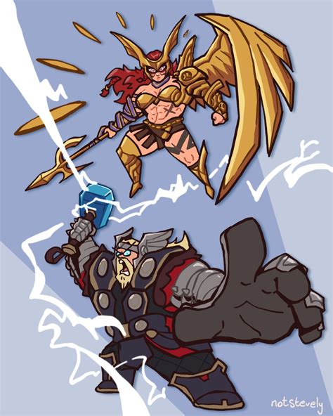 Steve Ly Angela Marvel Thor Marvel Avengers Series Marvel