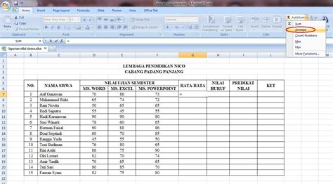 Cara Mencari Rumus Keterangan Di Microsoft Excel