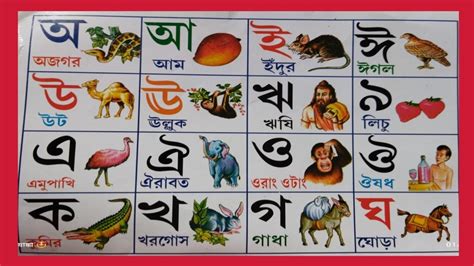 অ আ ক খ। স্বরবর্ণ ও ব্যাঞ্জনবর্ণ। বাংলা বর্ণমালা। Swarabarna And Banjanbarna । Bengali Alphabet