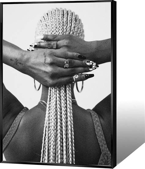 Aaberic Stylish Retro Dice Canvas Wall Art Pink Cute Lucky Number 6