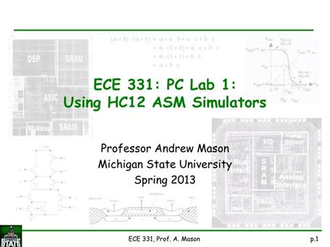 Ppt Ece 331 Pc Lab 1 Using Hc12 Asm Simulators Powerpoint
