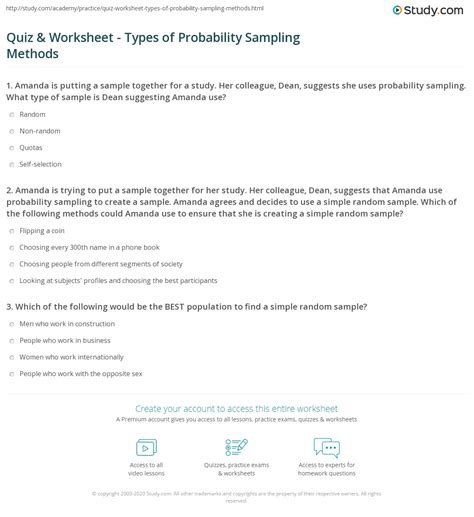 Sampling Techniques Worksheet Printable Word Searches