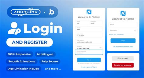 Login Register System Template Bubble