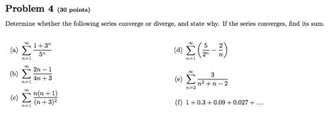 Solved Problem 4 30 Points Determine Whether The Following