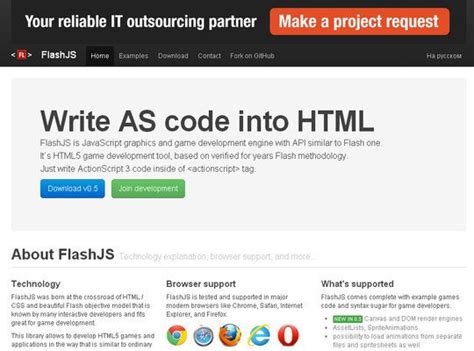 Collection Of Javascript And Html5 Game Engines Libraries