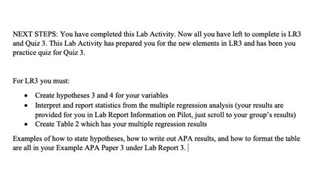 Solved Lab Activity 6 Multiple Regression We Are Looking At