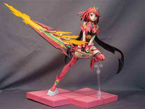 Xenoblade 2 Pyra Papercraft Figure Digital Pdf Template Diy A4 1 6 Figure Etsy