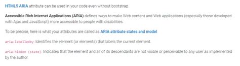 Bootstrap Aria Hidden Free Examples Tutorial