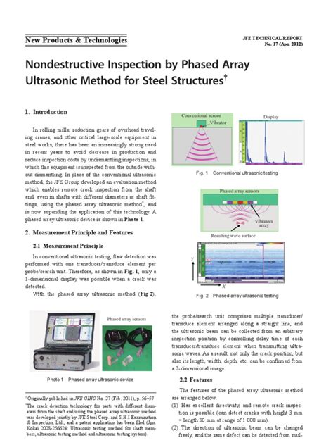 PDF Nondestructive Inspection By Phased Array Ultrasonic Method For Steel Structure DOKUMEN TIPS