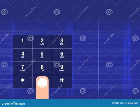 Smartphone Keypad Dialer With Buttons Vector User Interface Keyboard