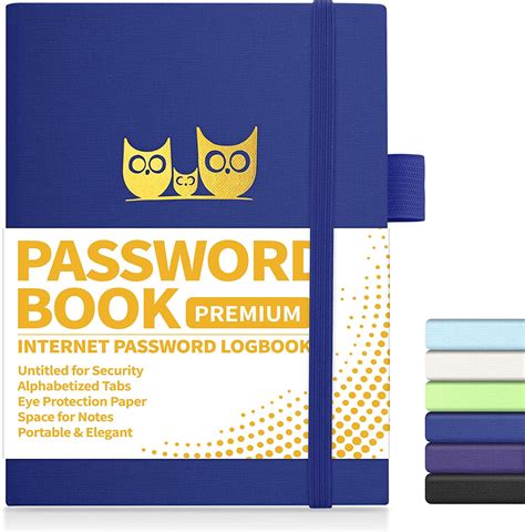 Forvencer Linen Cover Password Book With T Box 4x55