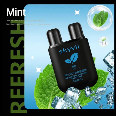 Skyvii Energy Bar Inhaler For Nose Vegan Liver Cleaning Nasal Box