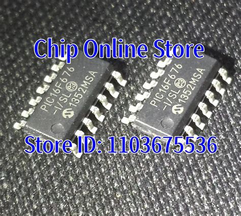 2 100pcs Pic16f676 I Sl Pic16f676t I Sl Pic16f676 Soic14 New Original 8 Bit Microcontroller Mcu