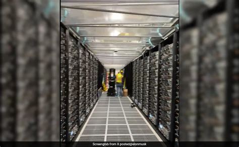 Video Elon Musk Shares Rare Glimpse Of Tesla S Cortex AI Supercluster