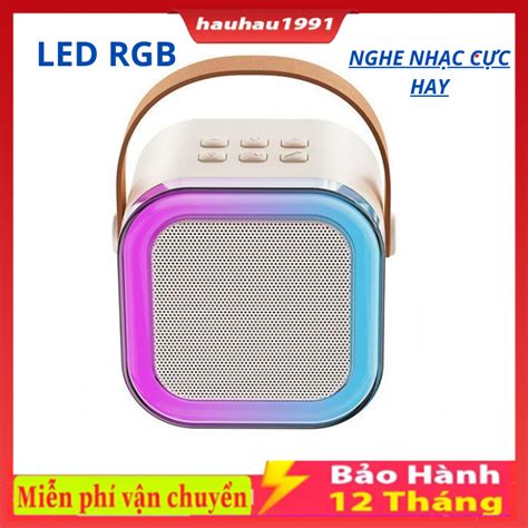 Bộ Loa Bluetooth Mic Không Dây Mini Hát Karaoke Tại Nhà K Có Thể Thay Đổi Giọng Dễ Sử