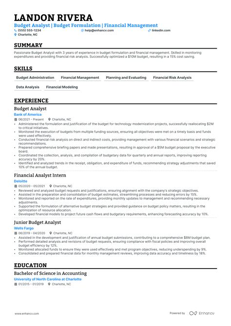 1 Successful Government Budget Analyst Resume Example And Writing Tips