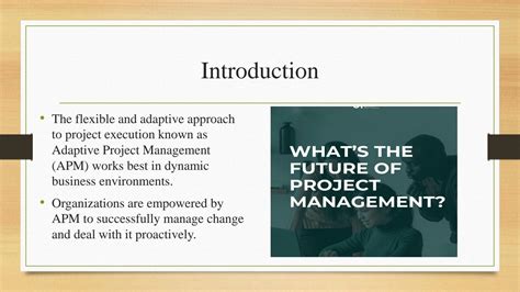 SOLUTION Future Of Adaptive Project Management Studypool