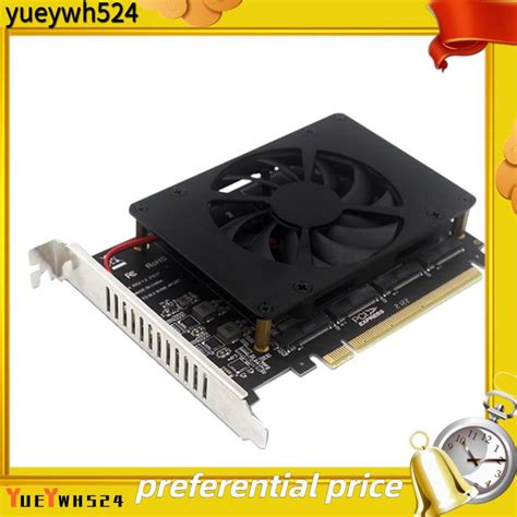 Yueywh PCIEX NVME M MKEY SSD RAID Array Expansion Adapter Card Motherboard PCIE Split