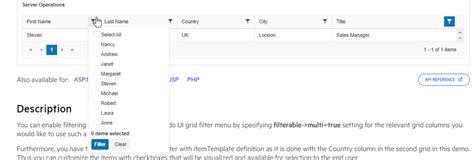 Grid Multicheckbox Filter Filter Results Based On Already Filtered