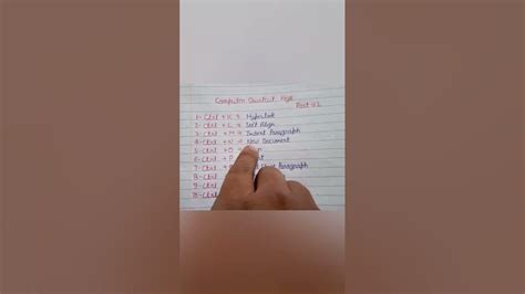 Computer Related Shortcut Keys Part 2 Computer Education Computerknowledge Governmentjobs