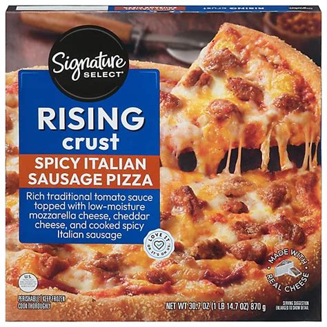 Signature Select Pizza Rising Crust Spicy Italian Sausage Frozen 307