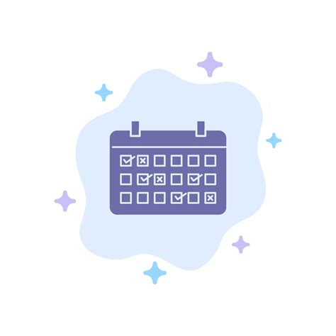 Calendar Date Month Year Time Blue Icon On Abstract Cloud Background 15324080 Vector Art At Vecteezy