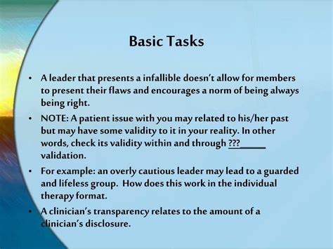 Ppt Chapter 5 Therapist Basic Tasks Powerpoint Presentation Free