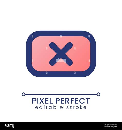 Remove Background Pixel Perfect Gradient Fill Ui Icon Stock Vector