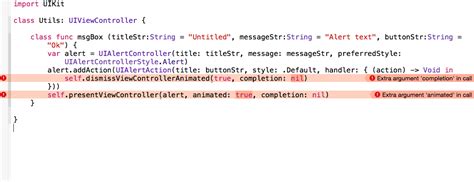 Ios Placing Common Methods In A Separate File Using Swift Stack