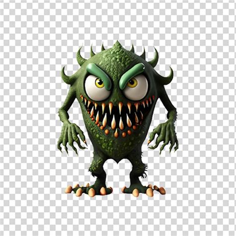 Premium Psd Cute Furry Monster Hairy Monster Cute Cartoon Monsters