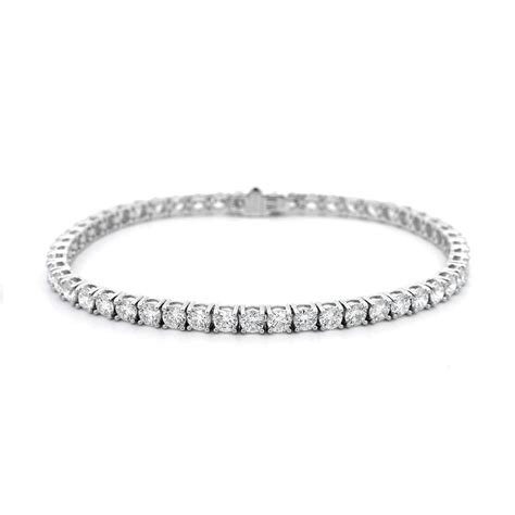 18k White Gold Diamond Tennis Bracelet Longs Jewelers