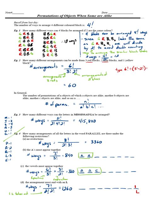 3 Permutations When Some Objects Are Alike Pdf