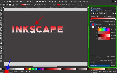 How To Fill Text With A Gradient In Inkscape Davies Media Design