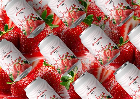 Strawberry Can Juice Design Strawberry Juice Juice 4 Images