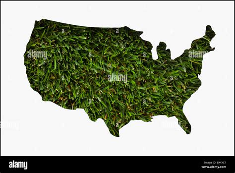 Map Made From Grass Stock Photo Alamy