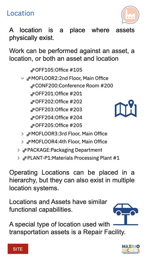 Location Maximo Secrets