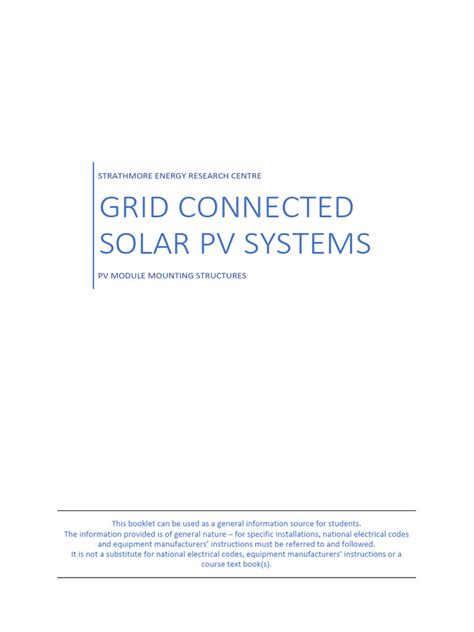Pv Module Mounting Structures Handbook Pdf