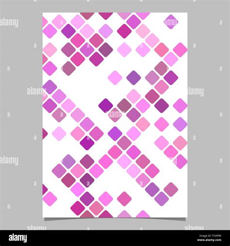 Pink Square Pattern Brochure Template Vector Cover Background Stock Vector Image And Art Alamy